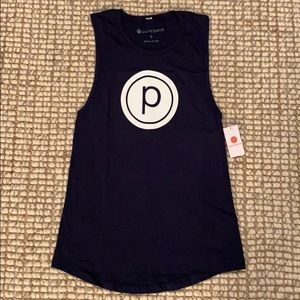 Pure Barre | Tops | Pure Barre Navy White Circle P Tank | Poshmark
